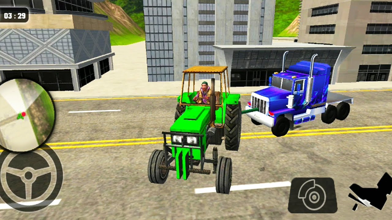 Offroad Mountain Tractor Pulling Heavy Duty Cargo #TractorGameplay ...