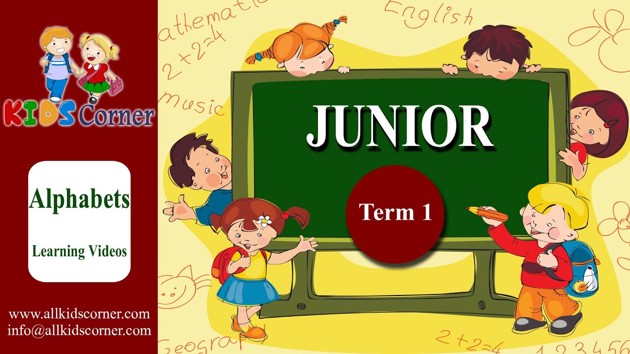 KIDS Junior KG learning - Alphabets | Preschool videos to teach ...