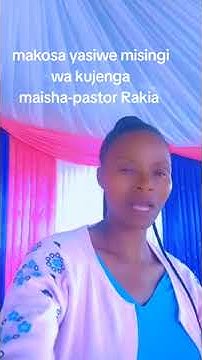 makosa yasiwe misingi wa kujenga maisha- pastor - Rakia - YouTube