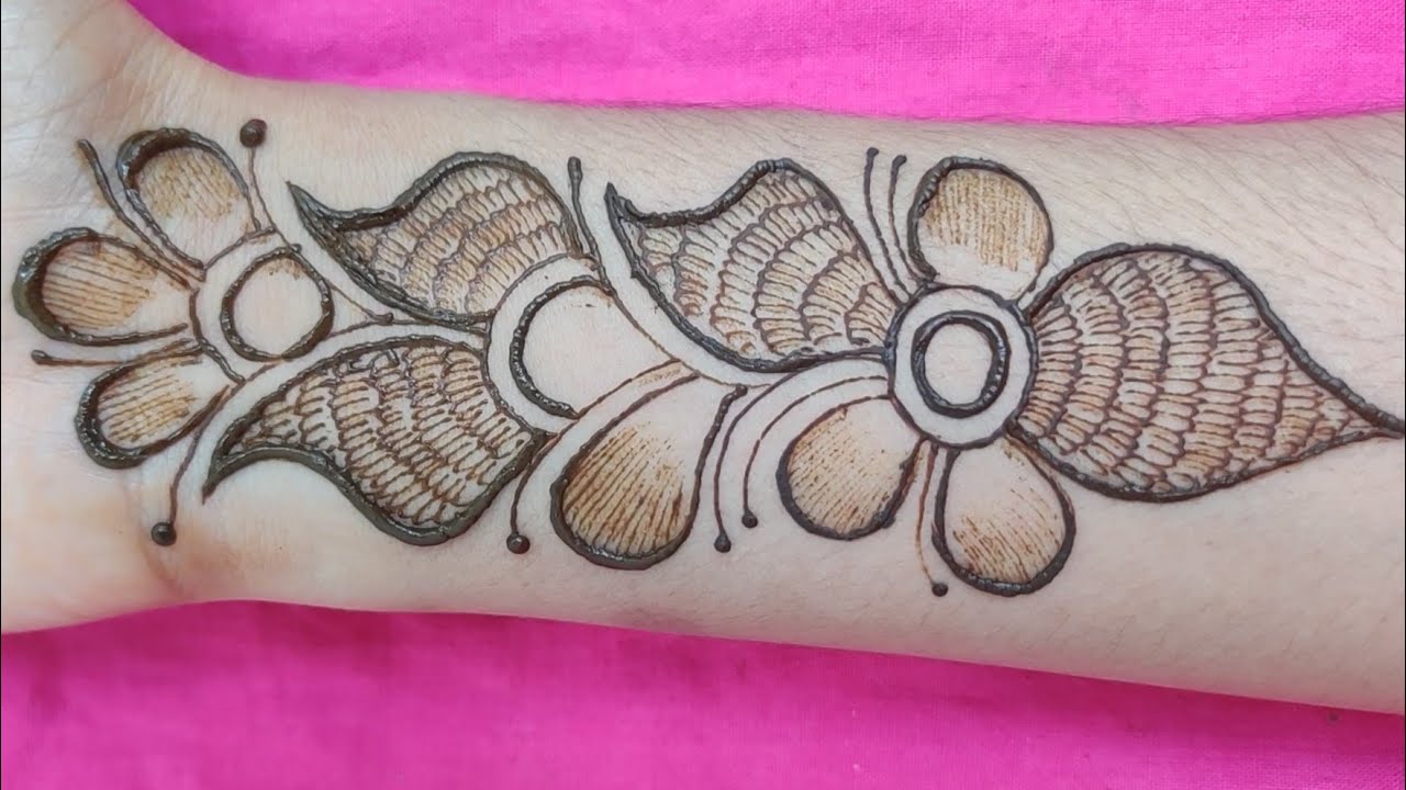 beautiful bharma mehndi design | new easy verity flower mehndi designs ...