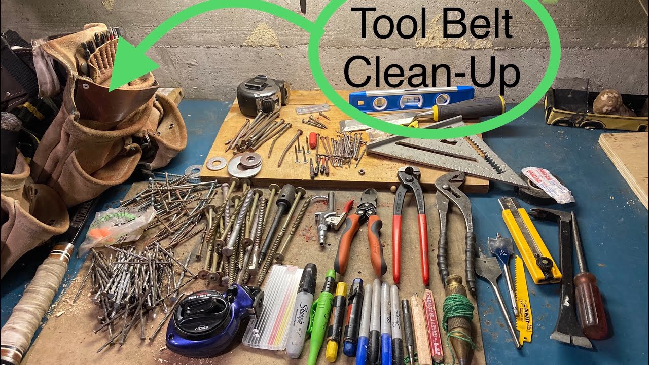 Tool belt clean up; no25 - YouTube