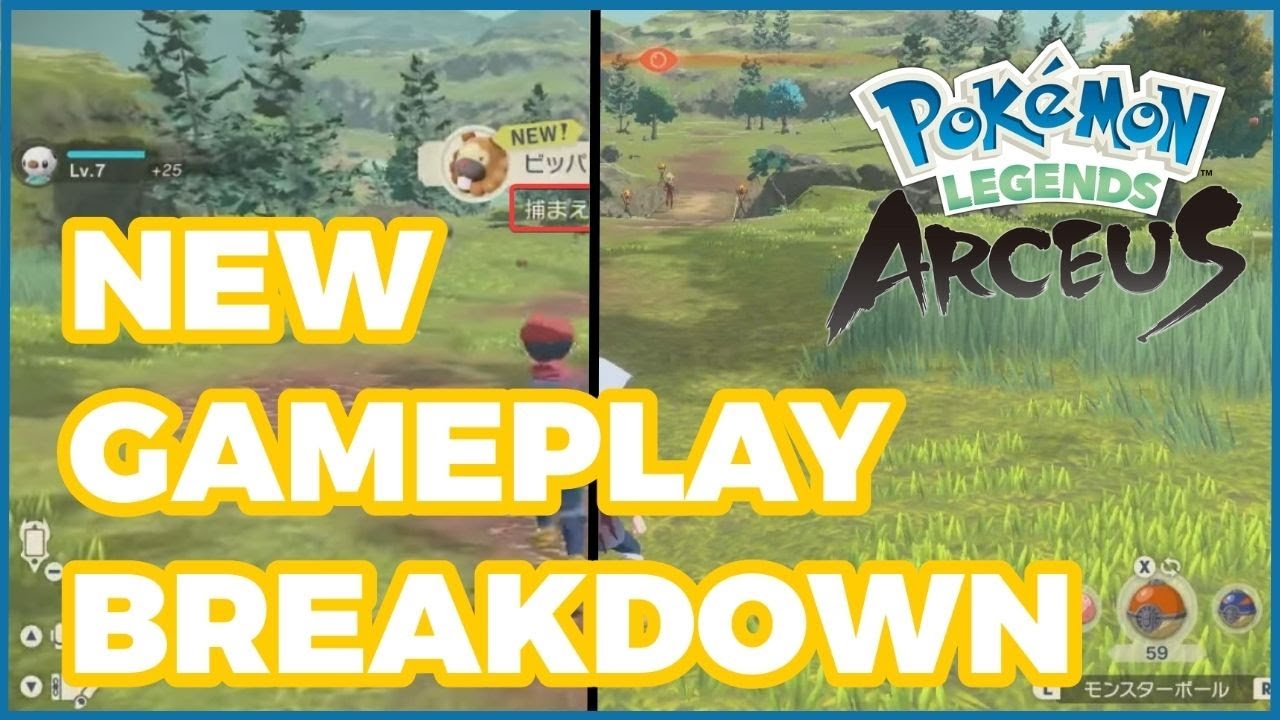 NEW GAMEPLAY BREAKDOWN! Pokemon Legends: Arceus | Nintendo YouTuber ...