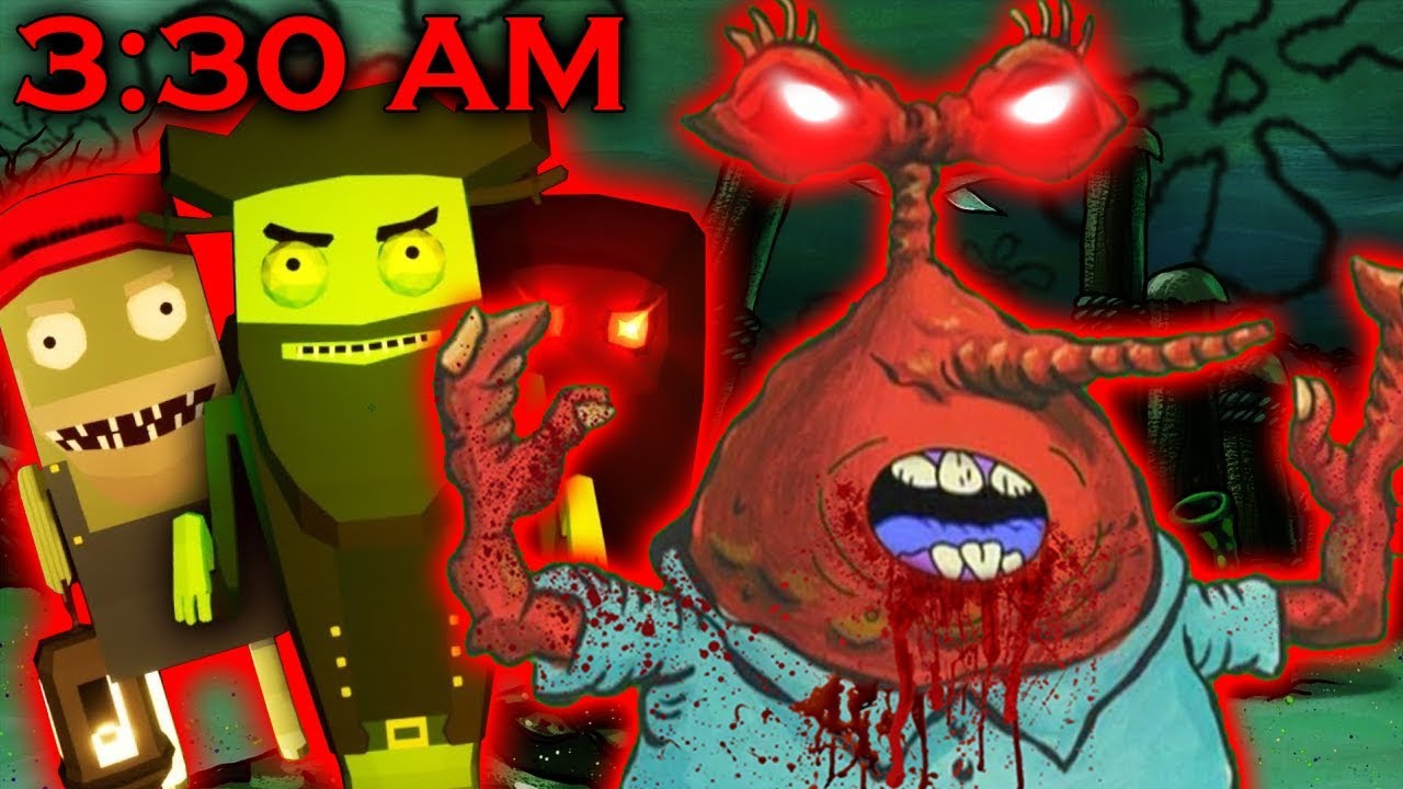 МИСТЕР КРАБС НА КЛАДБИЩЕ В 3 ЧАСА НОЧИ || 3:30AM At The Floater's ...