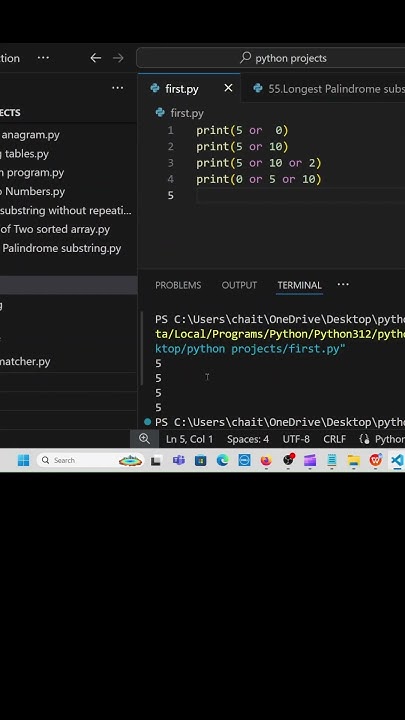 Python Coding Challenge 326 Shorts Shortsfeed Shortvideo Shortsvideo