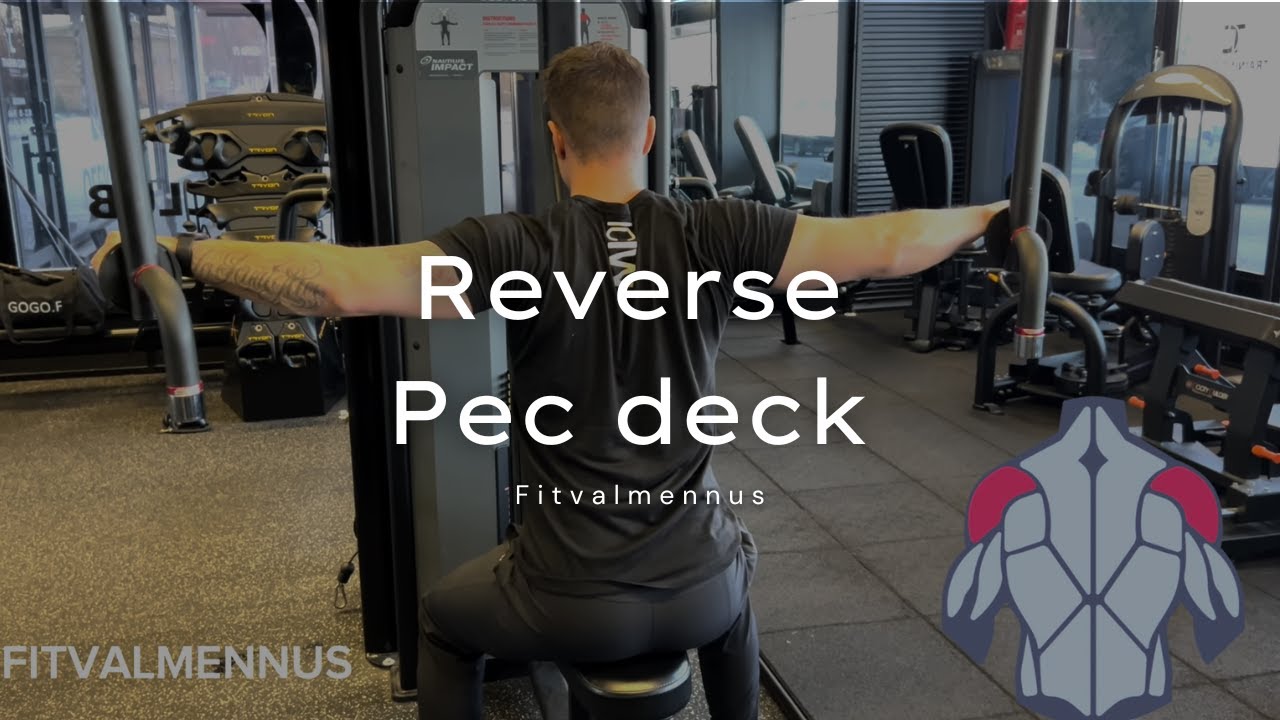 Reverse pec deck - YouTube