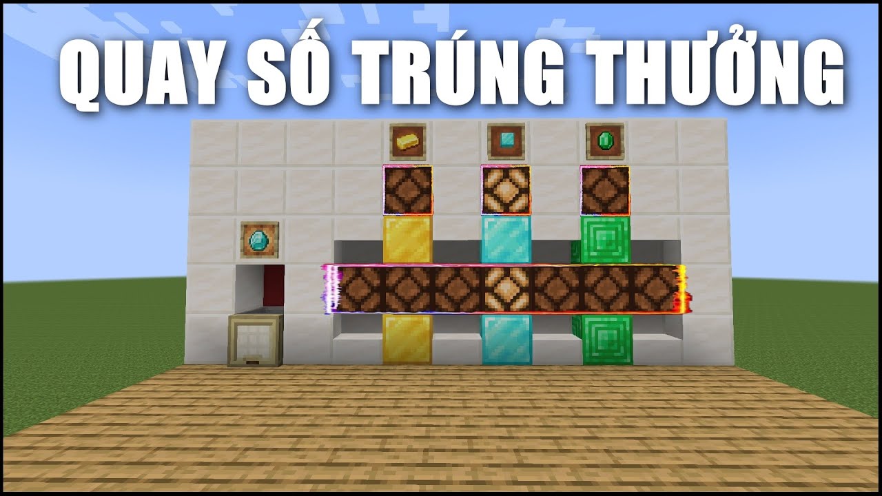 Xây dựng máy quay số trúng thưởng trong minecraft! - YouTube