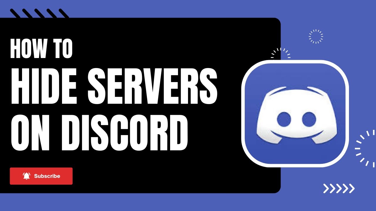 How to Hide Servers on Discord - YouTube