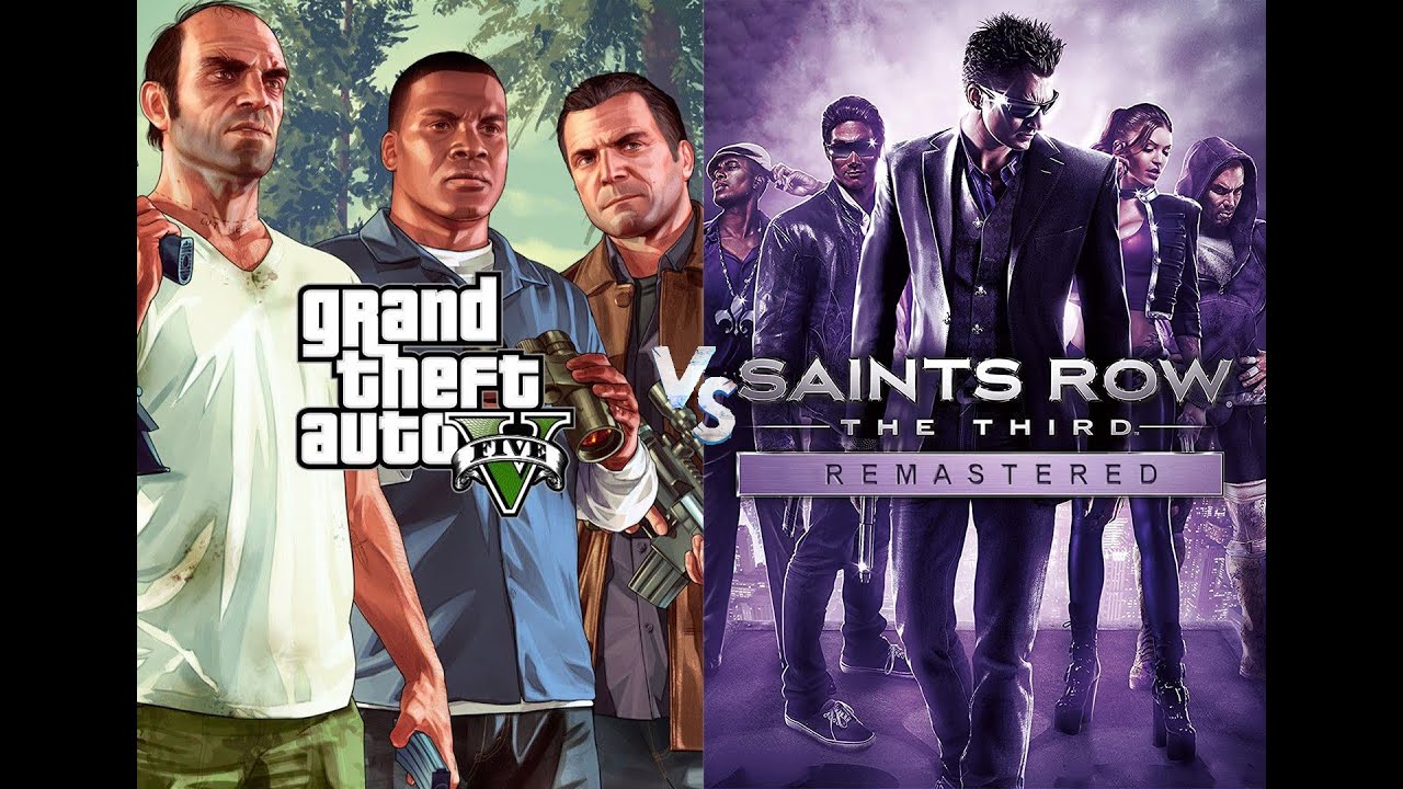 GTA 5 vs Saints Row The Third Remastered attention to detail - YouTube