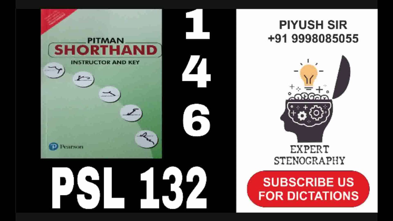 English Stenography Pitman Shorthand Exercise 132 - Expert Stenography ...