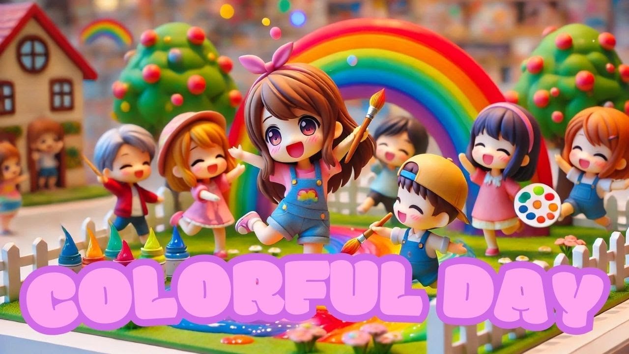 Colorful Day ~ Songs for kids learning English ~ - YouTube