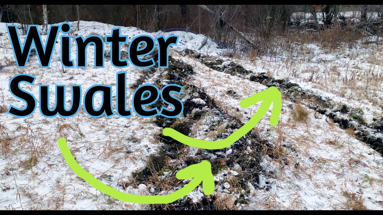 Swales on Contour - Nice work for a winter day - YouTube