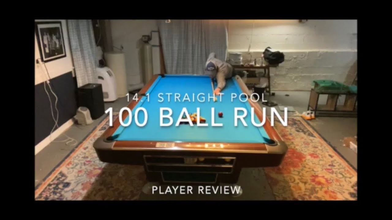14.1 Straight Pool - 100 Ball Run - Player Review - YouTube