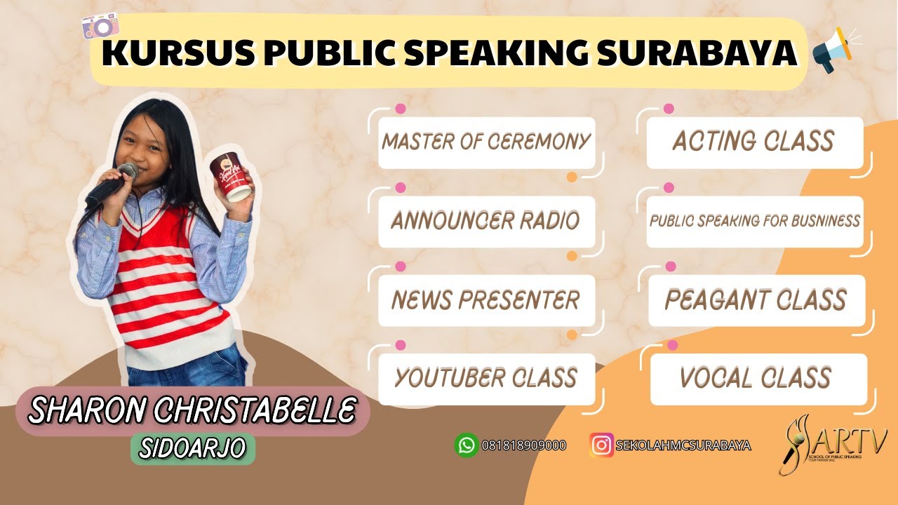 SHARON CHRISTABELLE (KIDS) MURID ARTV SCHOOL SEKOLAH MC SURABAYA - 0818 ...