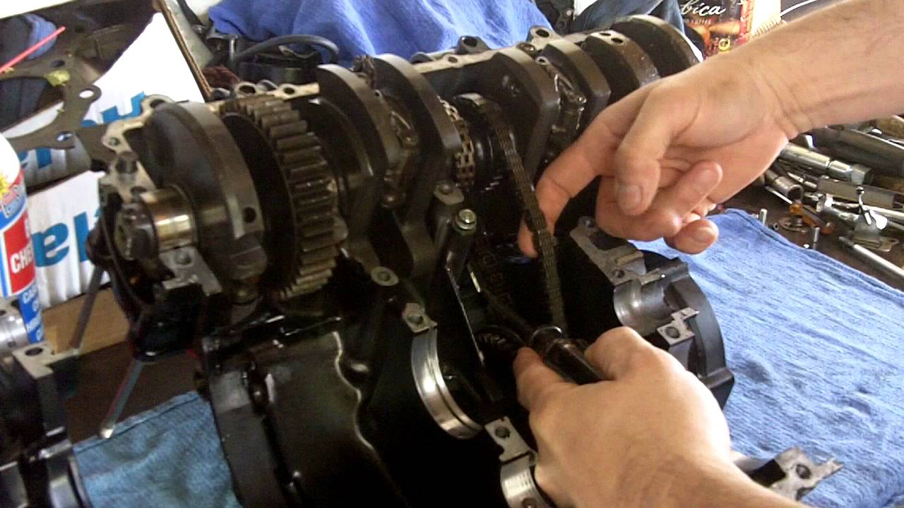 Honda Nighthawk 700S original alt chain - YouTube