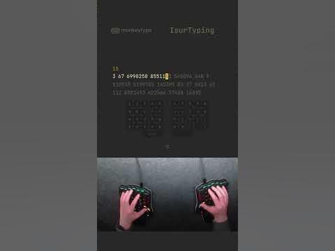 Daily typing practice | Numbers | AMSR | Split Keyboard | MonkeyType ...