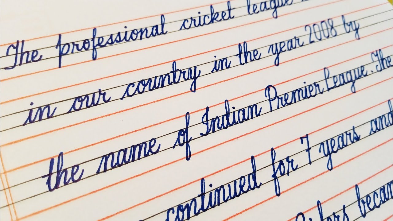 Handwriting Practice/ a simple cursive handwriting - YouTube