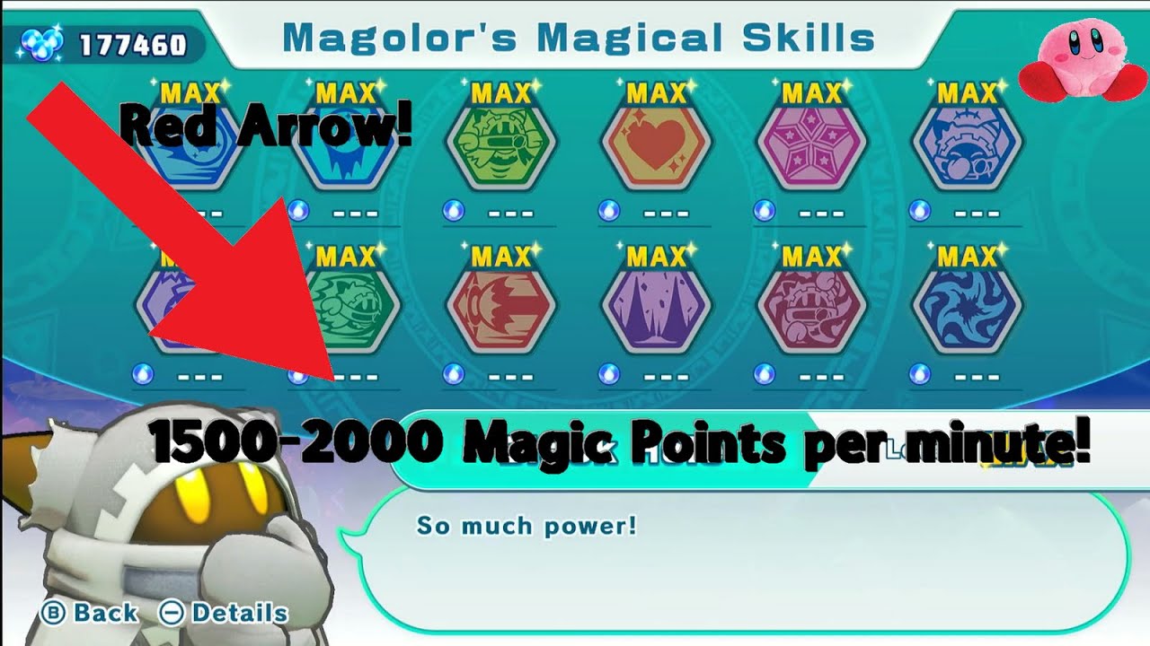 Fastest way to gain Magic Points in Magolor Epilogue - Kirby's Return ...