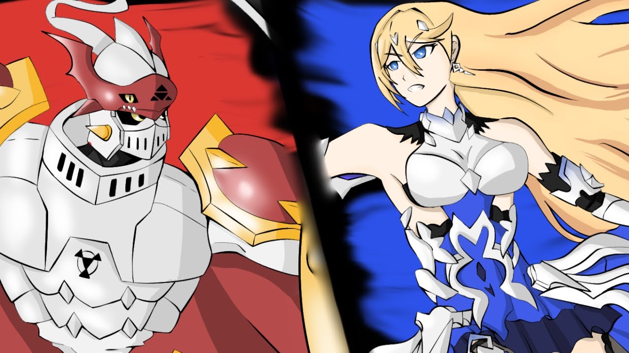 [Let's Draw] Honkai Impact 3rd x Digimon: Durandal VS Gallantmon ...