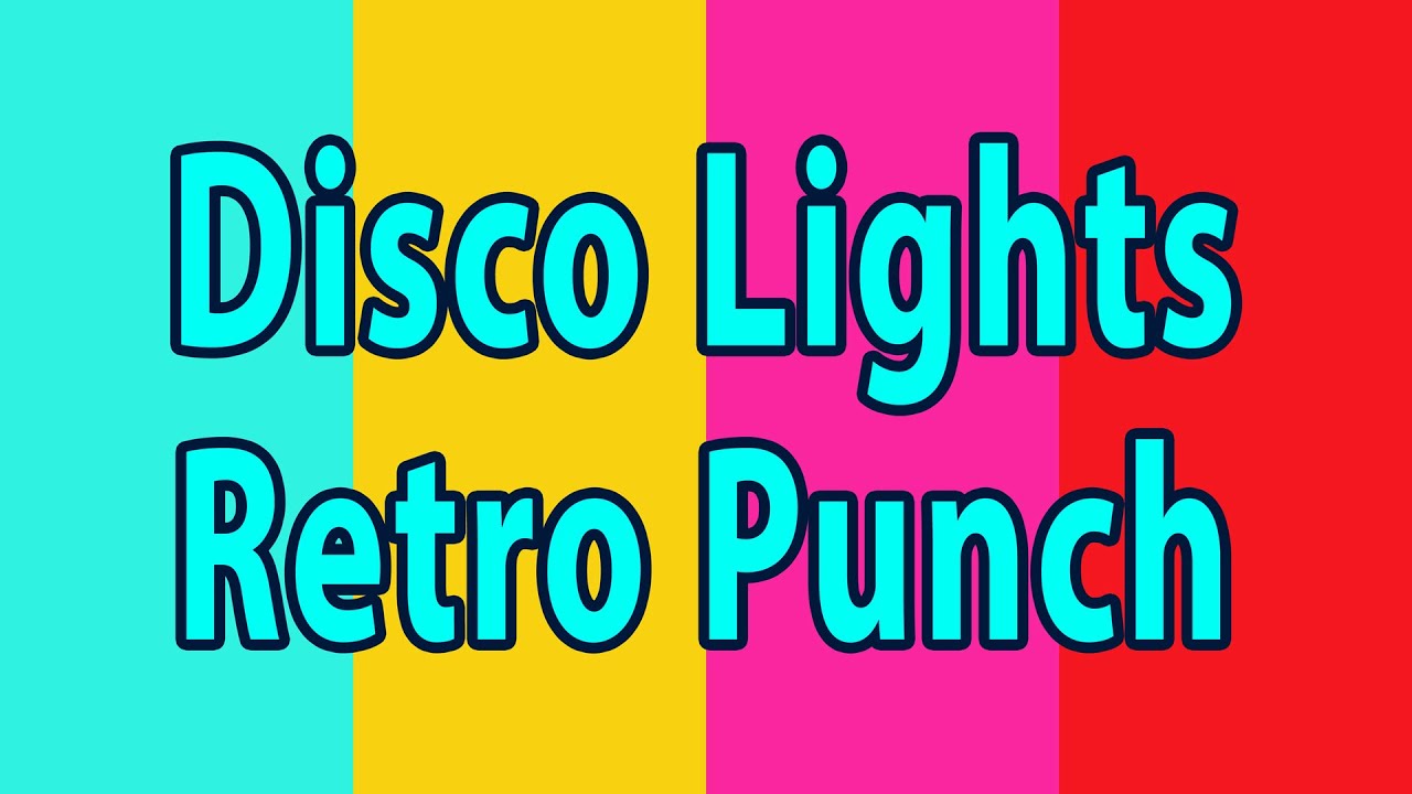 10 Hours of Disco Lights in HD | Retro Punch Color Combination | Party ...