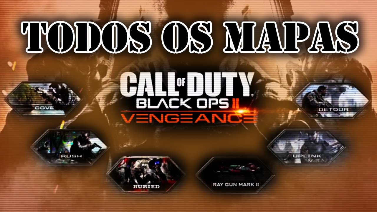 COD Black Ops 2 - DLC Vengeance - TODOS OS MAPAS DO MULTIPLAYER ...
