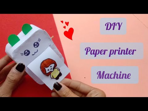 How to make a paper printer machine/DIY paper printer/paper craft - YouTube