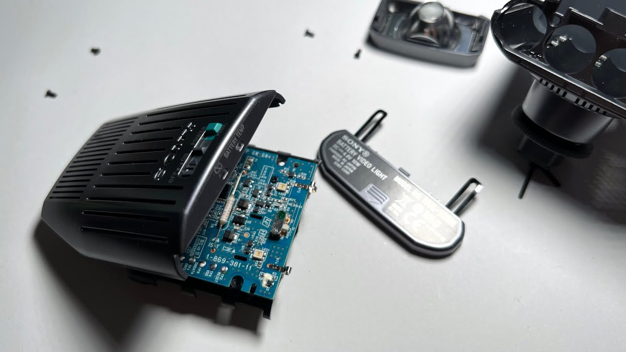 Sony Battery Video Light Disassembly - YouTube
