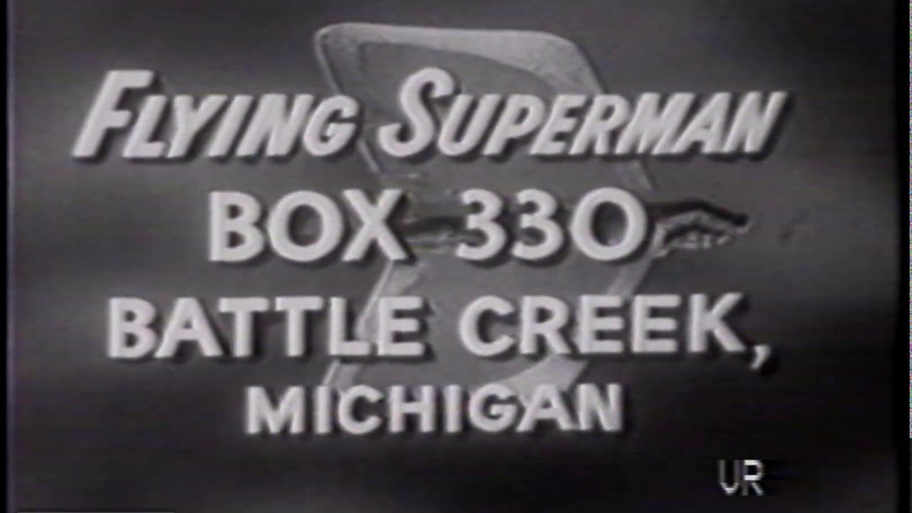 1955 Flying Superman Toy Commercial - YouTube