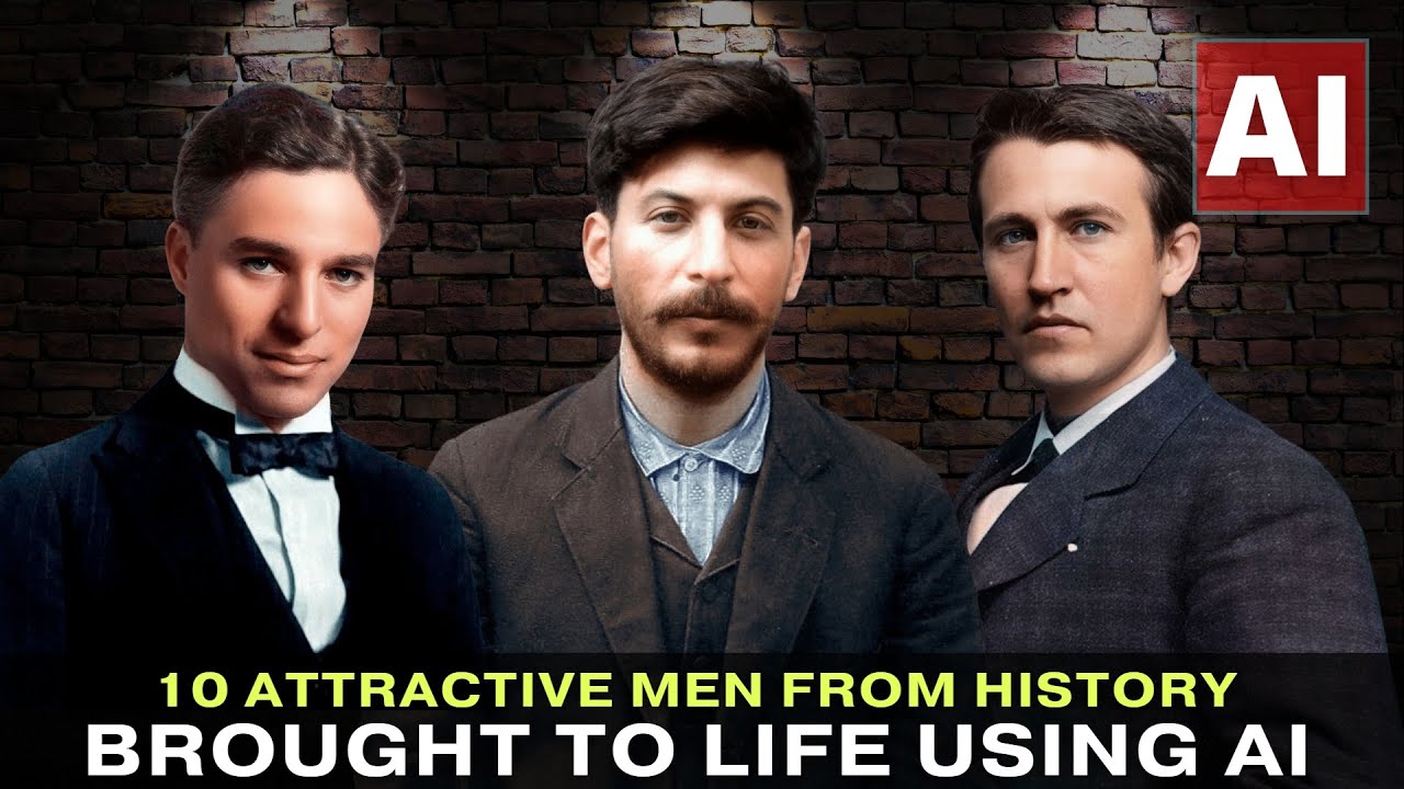 10 Attractive Men From History Brought To Life Using AI - YouTube