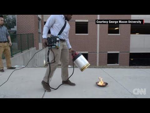 Fire Tech: Soundwave Extinguisher uses sound to eliminate fires - YouTube