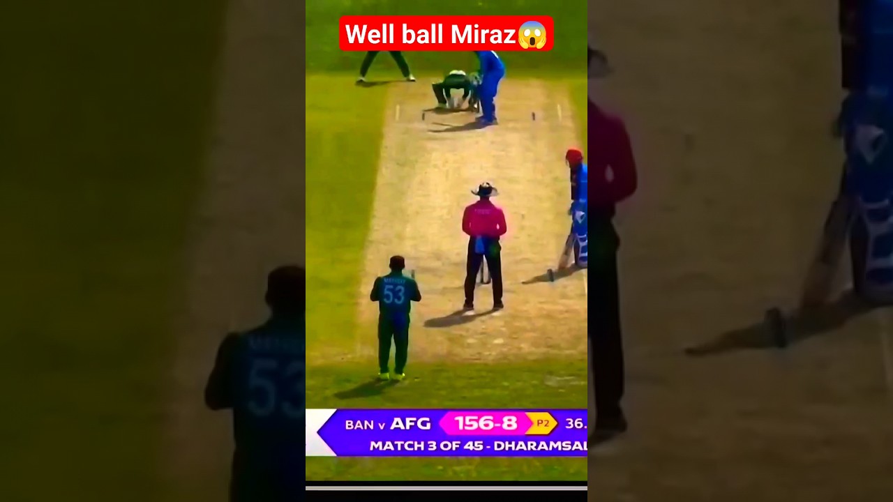 well ball miraz ️😱💝 #shorts #short #cricket #iccworldcup2023 # ...