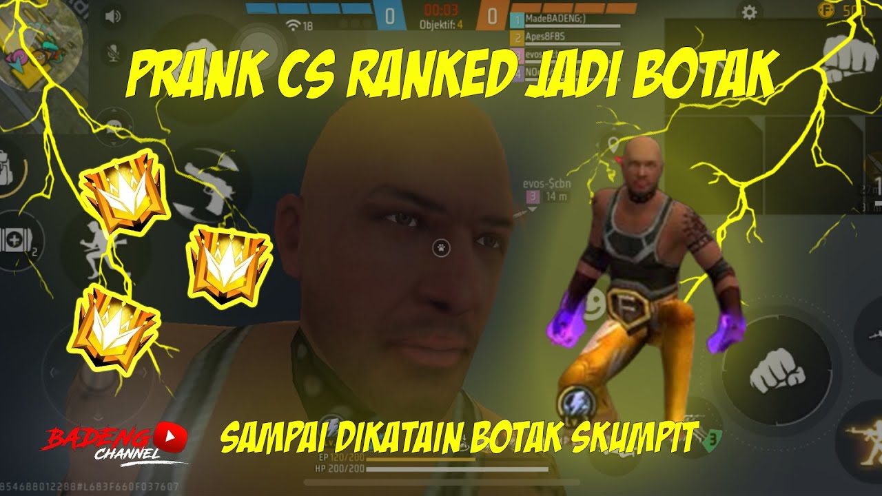 PRANK GLOBAL JADI BEBAN CS BOTAK VIRAL MERESAHKAN DHINA BOCIL!! SAMPE ...