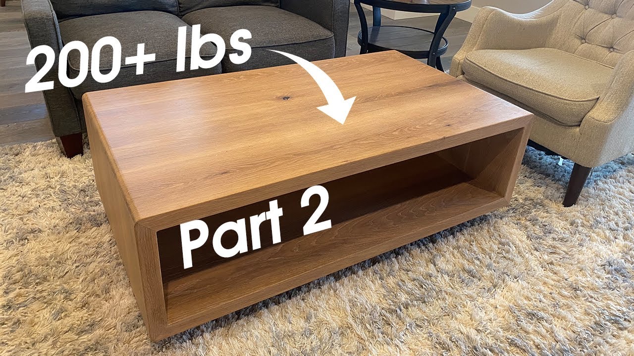 Solid Wood Coffee Table Build DIY Part 2 - YouTube