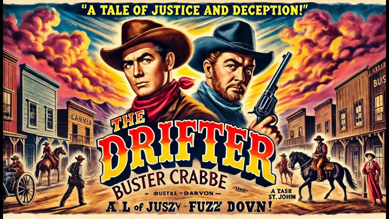 The Drifter (1944) - Buster Crabbe in a Classic Western Adventure! - YouTube