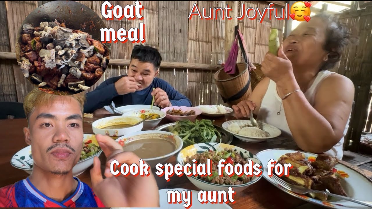 Eat Special meals and delicious foods with my aunt and friend - YouTube
