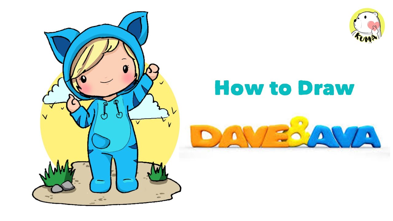 How to Draw Ava | Dave & Ava - YouTube