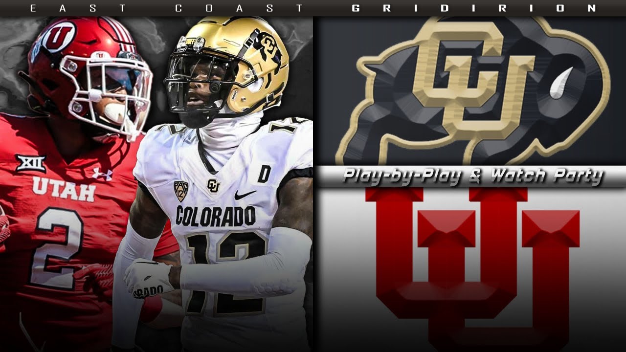 Colorado vs Utah | Watch-Party & Play by Play | #collegefootball - YouTube