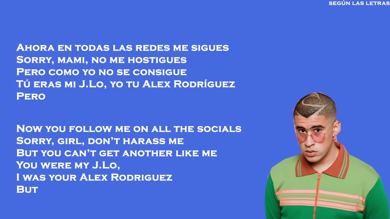 Bad Bunny Pero Ya No English Translation - YouTube