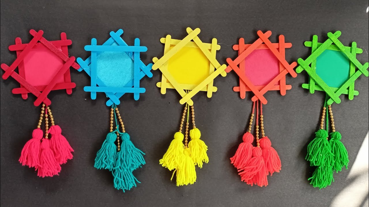 Amazing Photo Frame Idea/Icecream Sticks Wall Decor Craft/Handmade ...