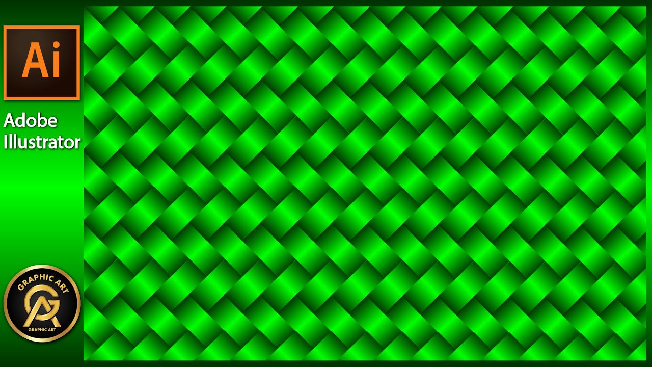 Green Geometric Pattern Design | Adobe Illustrator CC - YouTube