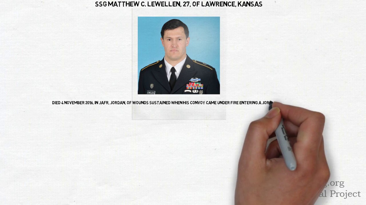 SSG Matthew C. Lewellen, 27, of Lawrence, Kansas - YouTube