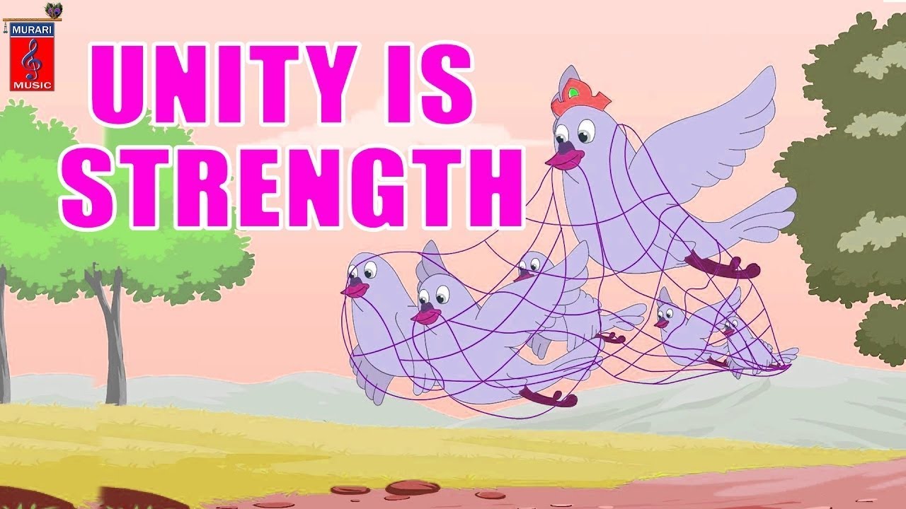 UNITY IS STRENGTH Cartoon -English Moral Story for Kids - YouTube