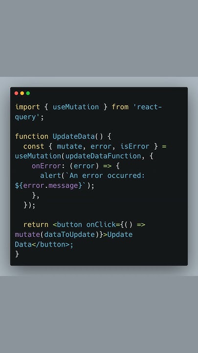 Master Error Handling in React with TanStack Query #React - YouTube