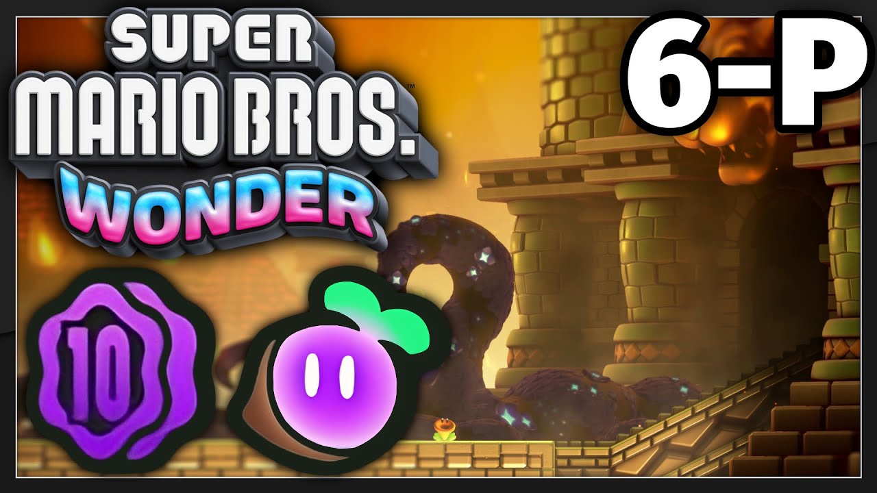 Super Mario Bros. Wonder - 6-Palast: Palast der Magma-Tiefen (100% ...