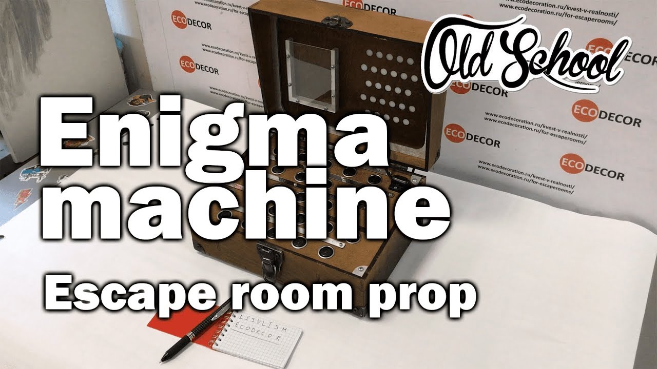 Enigma machine prop - Escape room device - YouTube