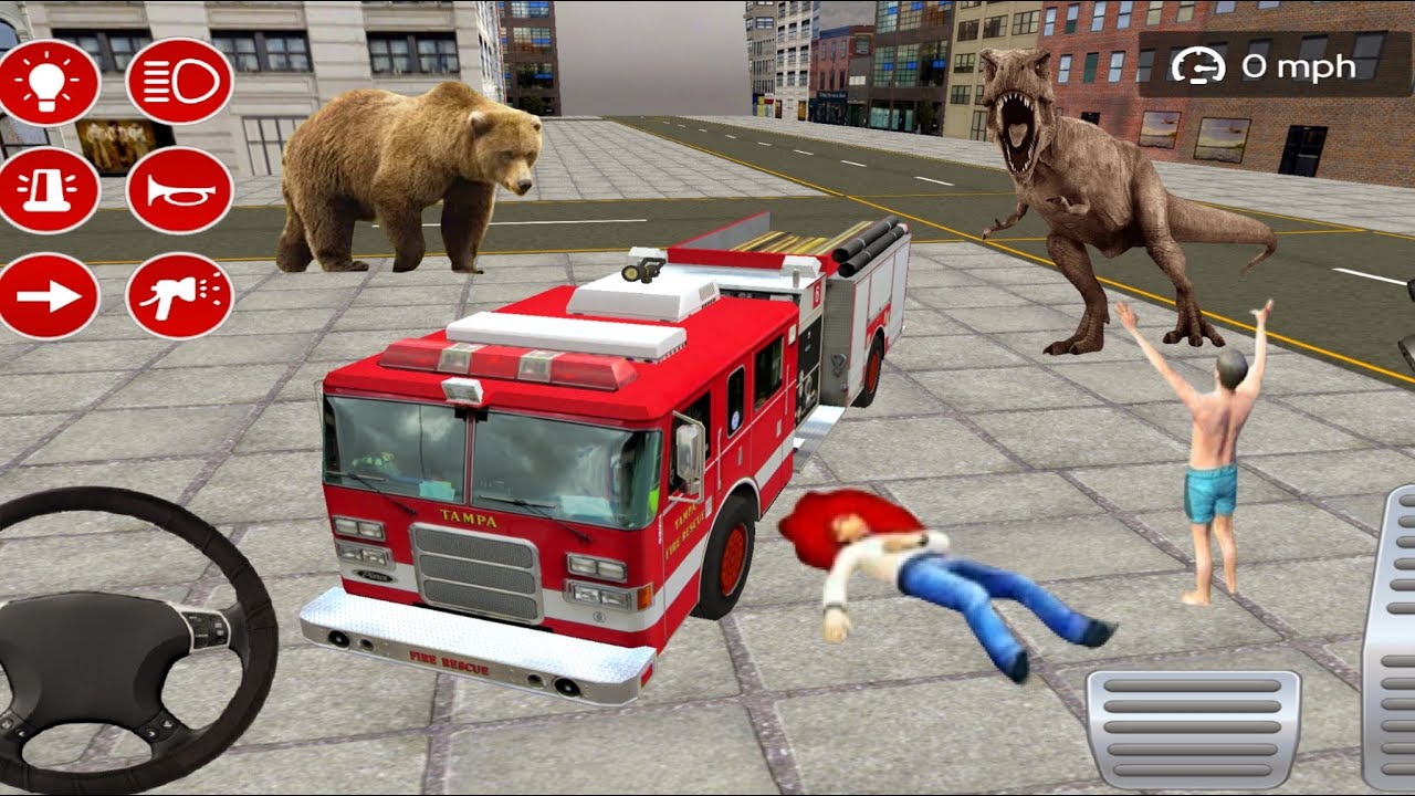 Real Fire Truck Driving Simulator #3Fire Fighting - Tampa Fire ...