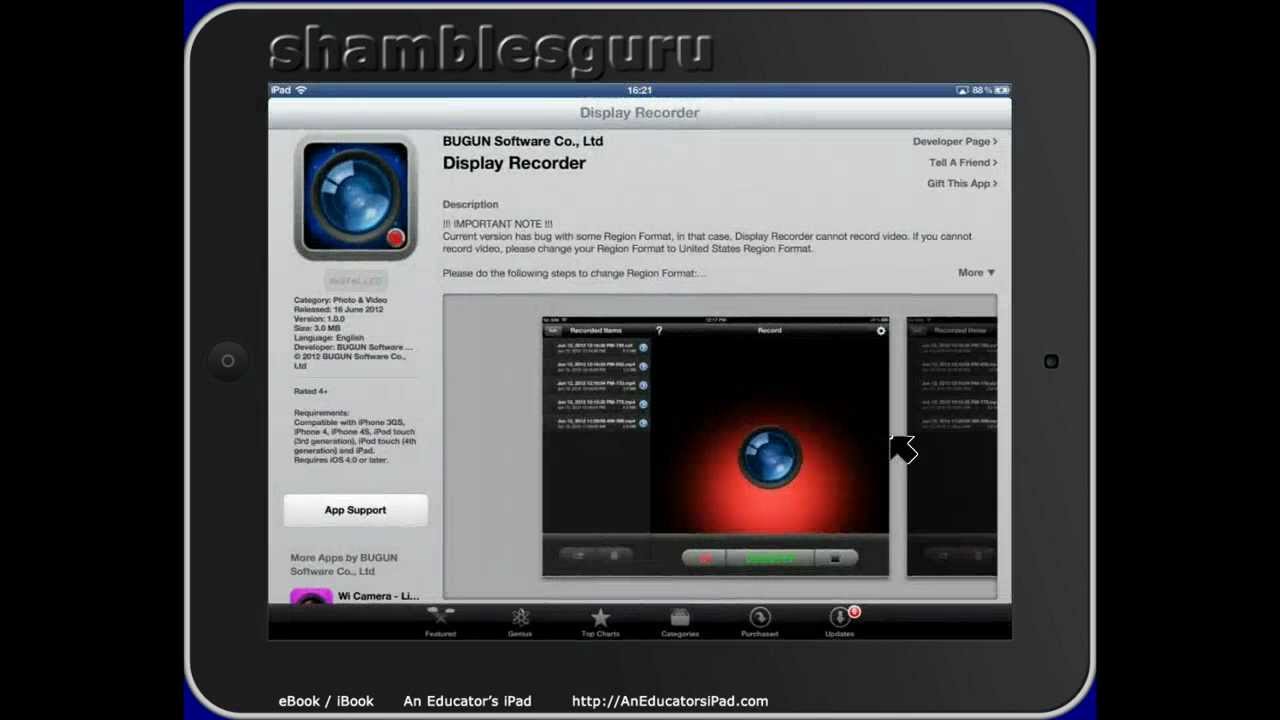 Display Recorder App : Screencasting on the iPad - YouTube
