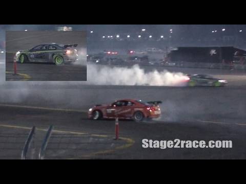 G35 V8 vs Scion tC Formula Drift @ Las Vegas - YouTube