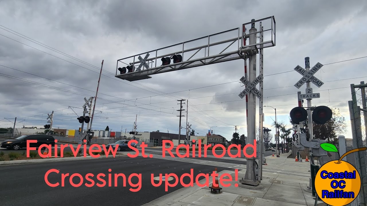 Fairview Street brand new Railroad Crossing on OC Streetcar LRT system ...