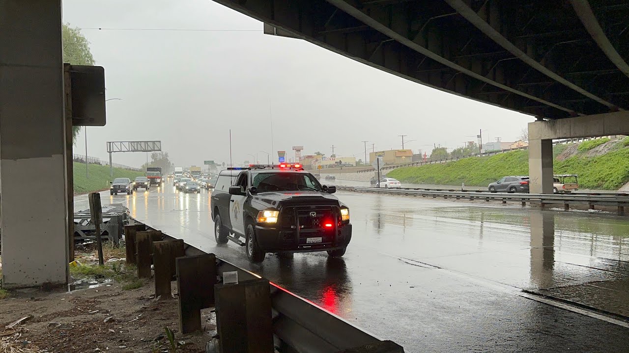 Colton, CHP, San Bernardino, And AMR Responding - YouTube