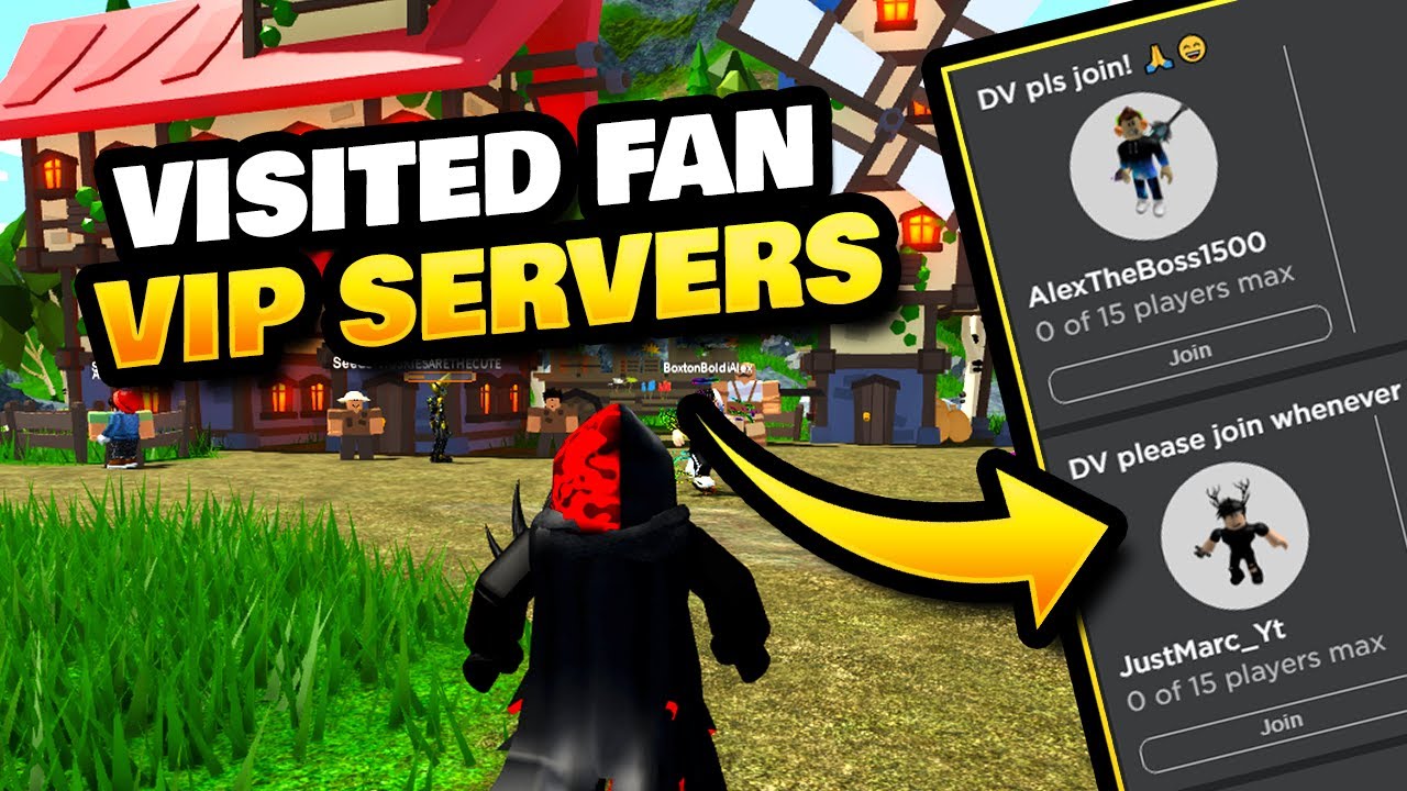 Visiting Fan VIP Servers on Roblox Islands - YouTube